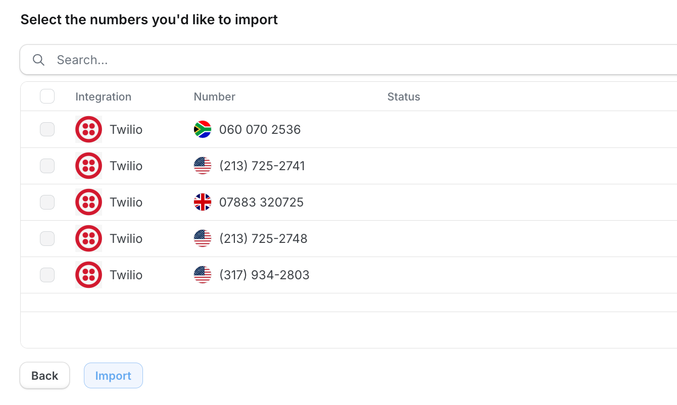 Import a Twilio number – Sakari Support Center